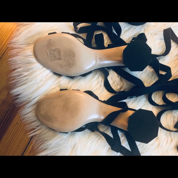 Miu Miu | Shoes | Miu Miu Dark Navy Blue Lucite Heel Gladiators | Poshmark